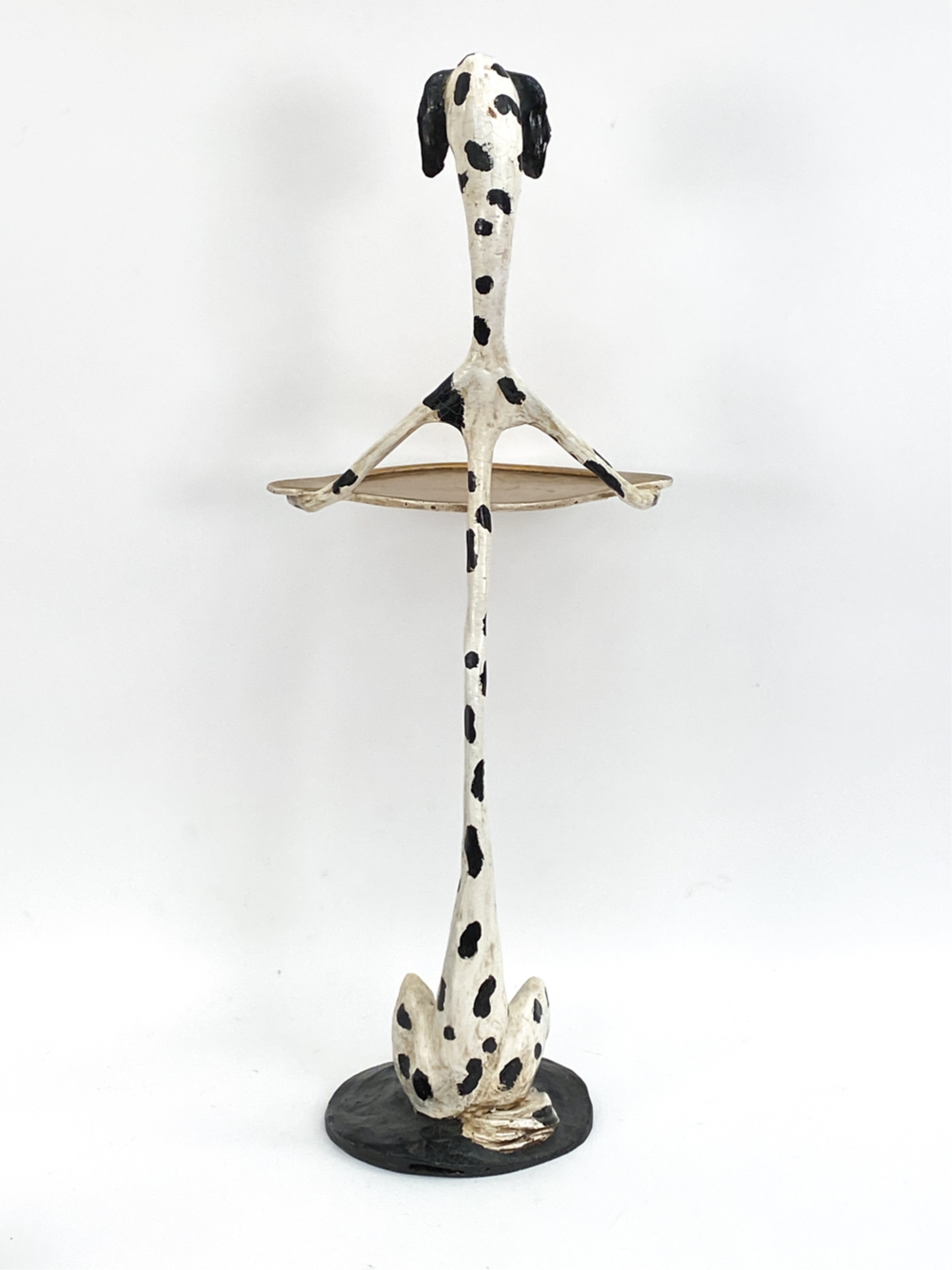 Bill Huebbe | DALMATION DOG SILENT BUTLER STAND | MutualArt