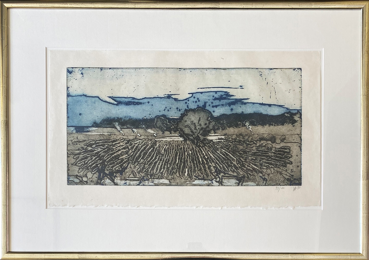 Horst Janssen | drei Farbradierungen auf Japanpapier: Wassermühle (1993 ...