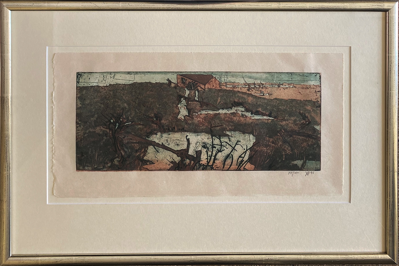 Horst Janssen | drei Farbradierungen auf Japanpapier: Wassermühle (1993 ...