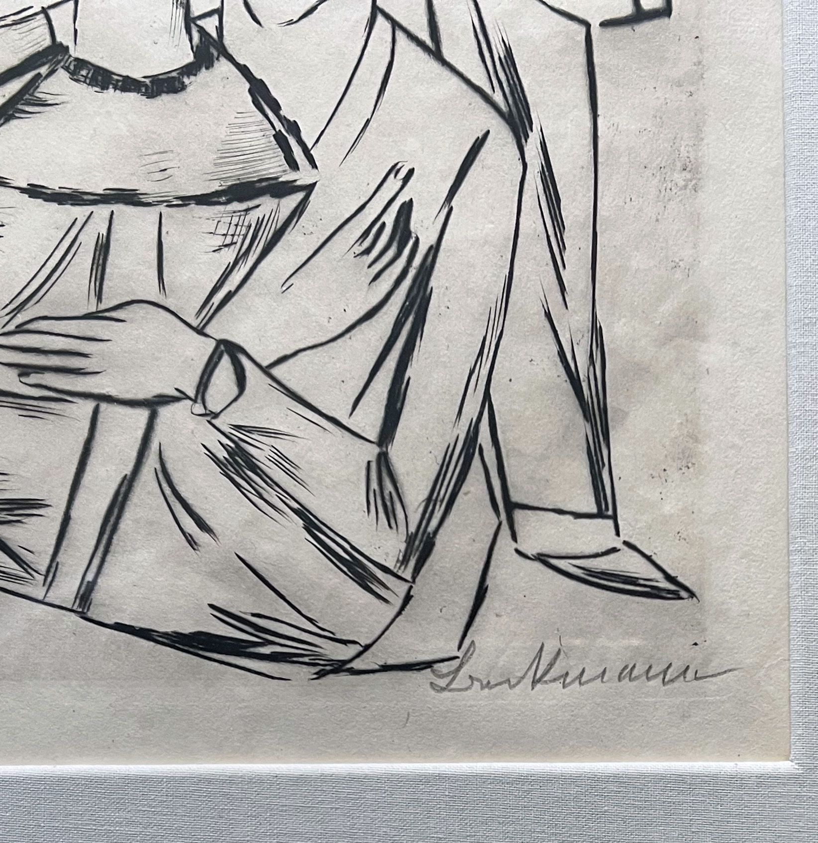 Max Beckmann | Der Zeichner in Gesellschaft (Rudolf Großmann) | MutualArt