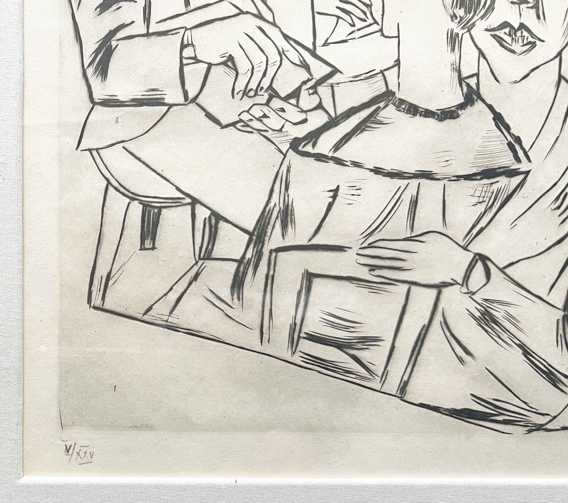 Max Beckmann | Der Zeichner in Gesellschaft (Rudolf Großmann) | MutualArt