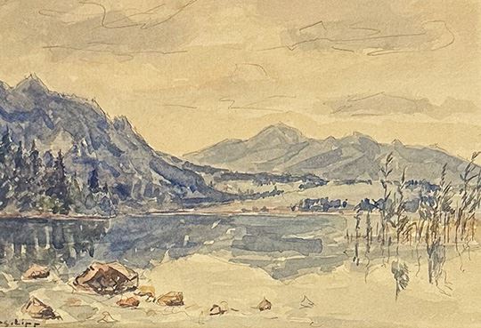 Josef Lipp | Josef Lipp (1900 - 1982 Weißensee/Füssen) Gebirgssee (1900 ...