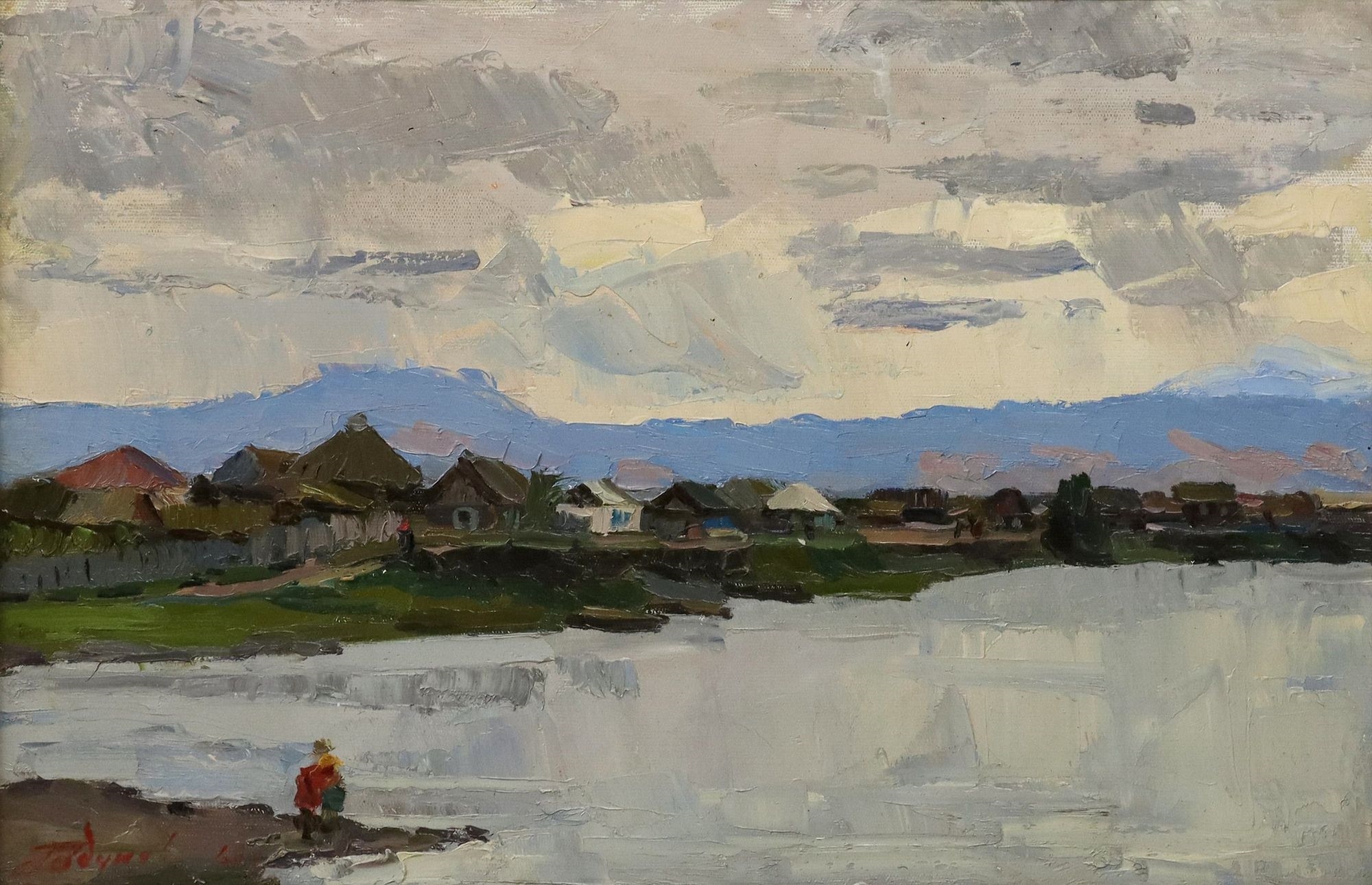 Alexandre Fedorovich Godunov | Village of Shushenskoye (1919) | MutualArt