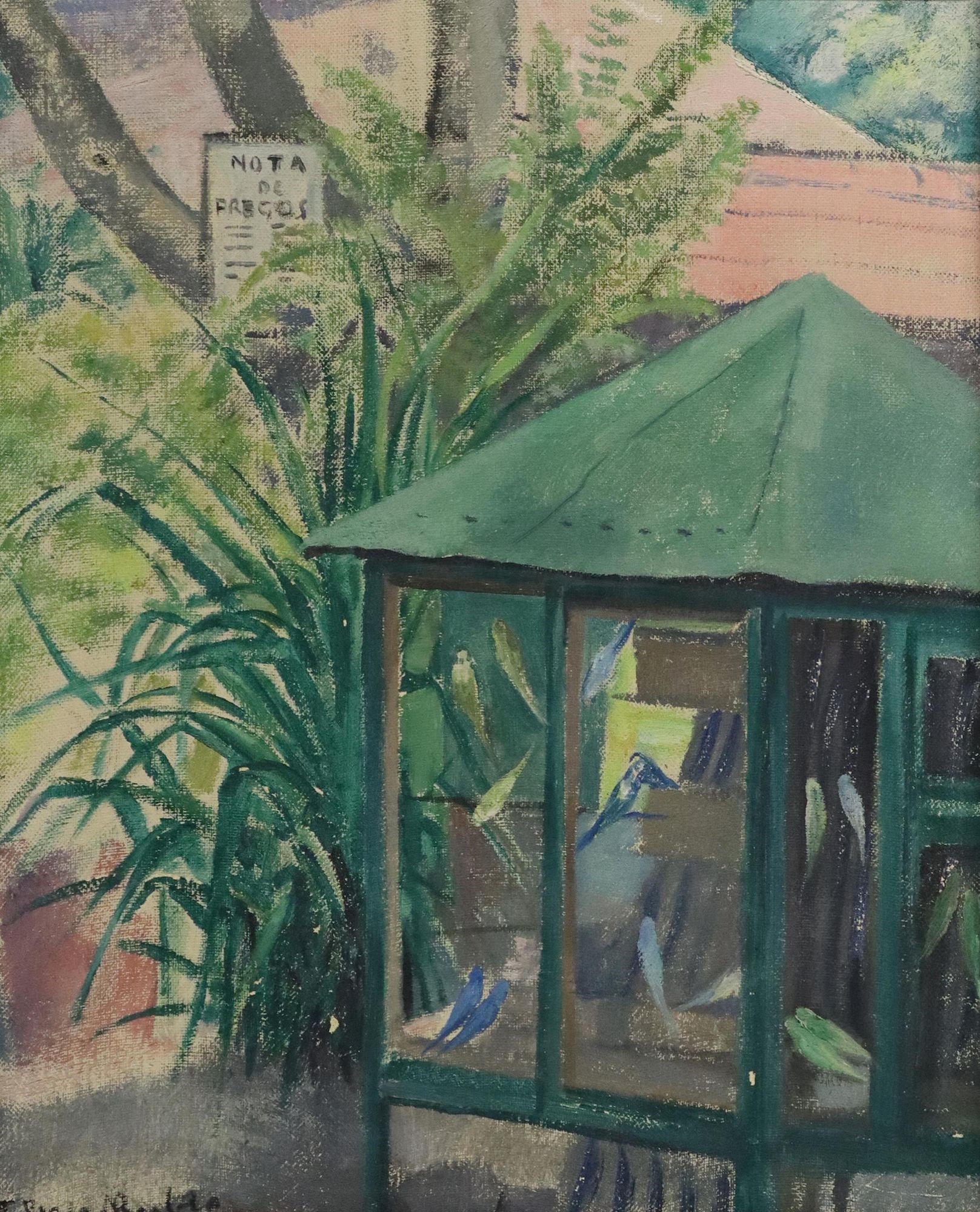 Timoteo Perez Rubio | Parrots in an Aviary | MutualArt