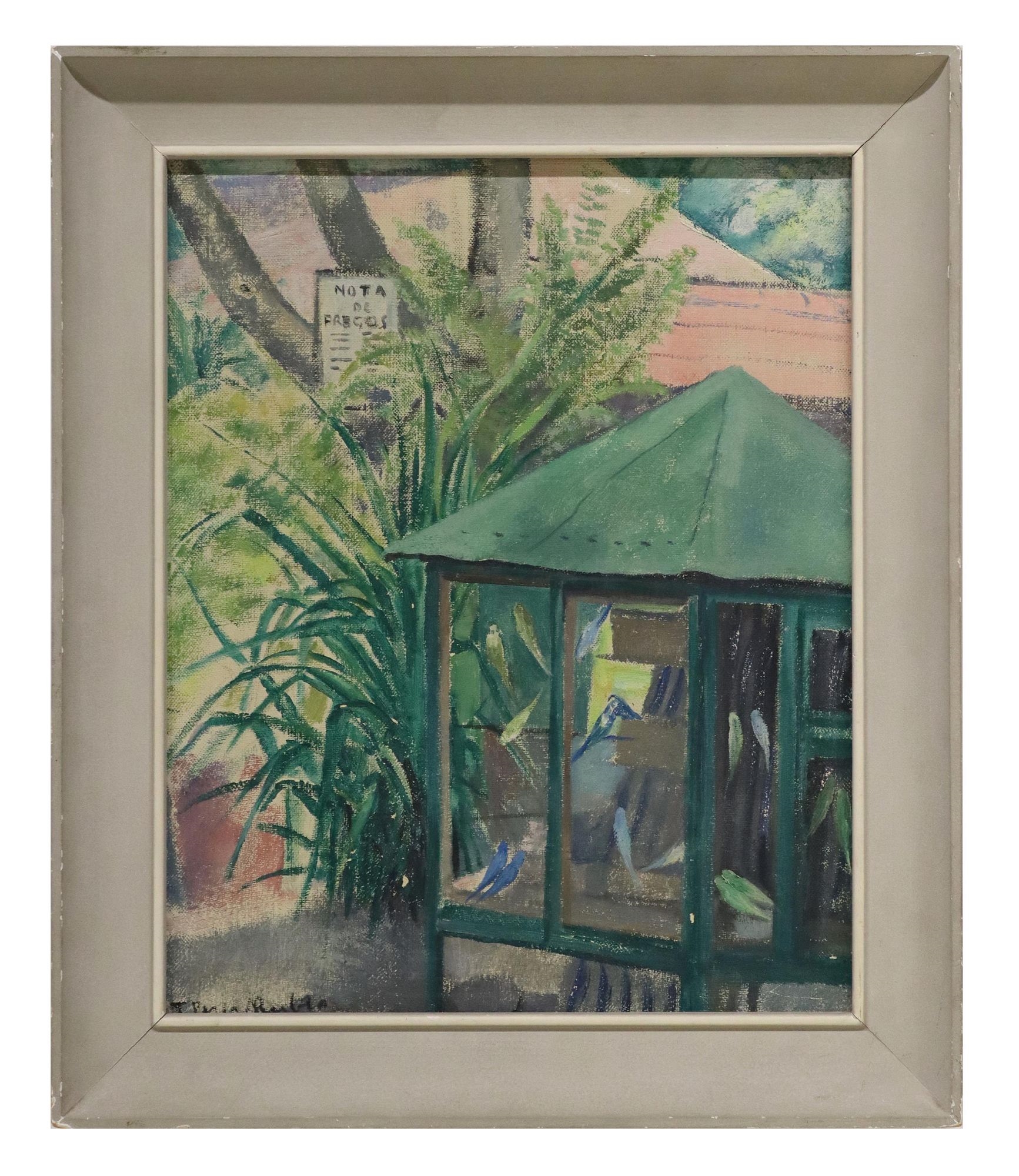 Timoteo Perez Rubio | Parrots in an Aviary | MutualArt