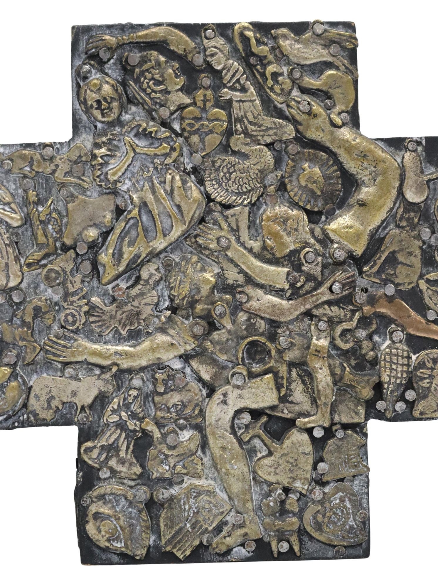 Estela Ogazon | Folk art Milagro embellished wood crosses | MutualArt