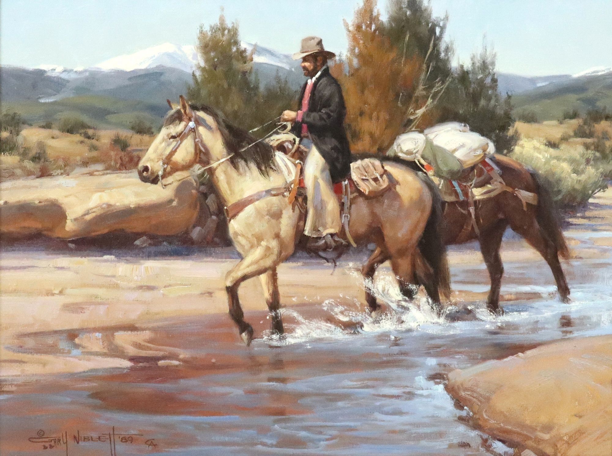 Gary Niblett | Indian Sunset (1989) | MutualArt