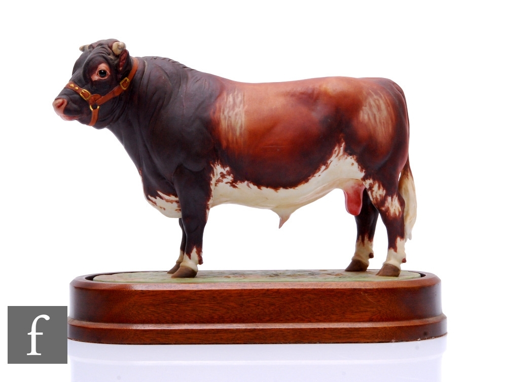 Doris Lindner | A Royal Worcester model of a Dairy Shorthorn Bull ...