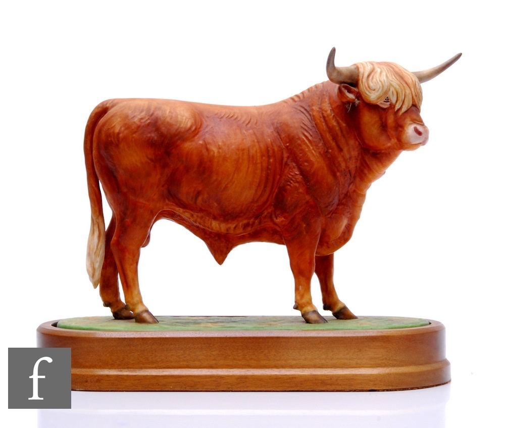 Doris Lindner | A Royal Worcester model of a Highland Bull | MutualArt
