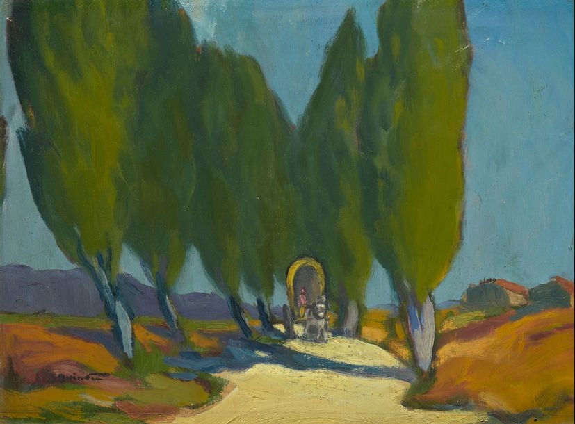 Jean Guindon | Jean GUINDON (1883-1976) Roulotte dans une... - Lot 33 ...