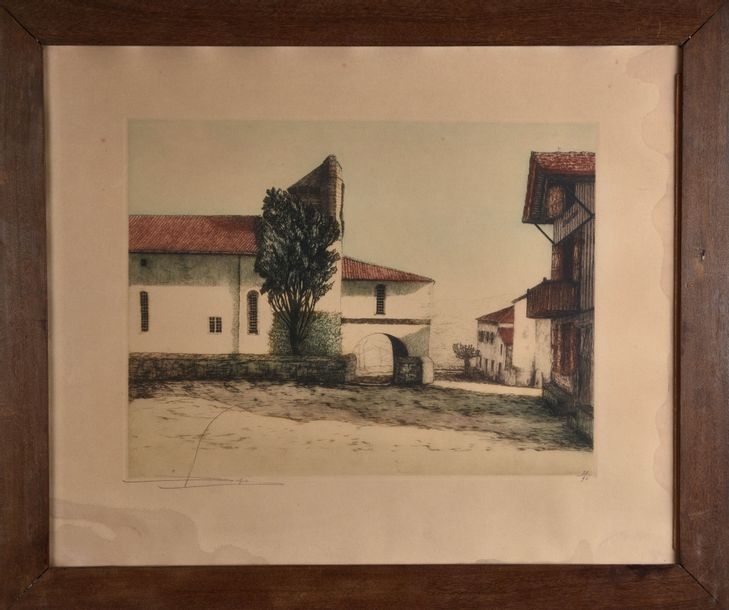 René Paraire | René PARAIRE (1919-1987) Femme à la lecture Gouache ...