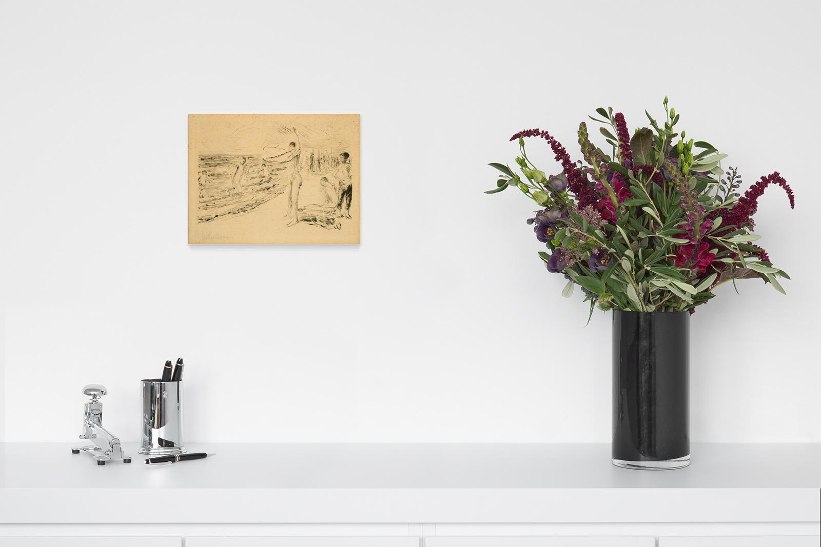 Max Liebermann | Badende Knaben im Wind. (1914) | MutualArt