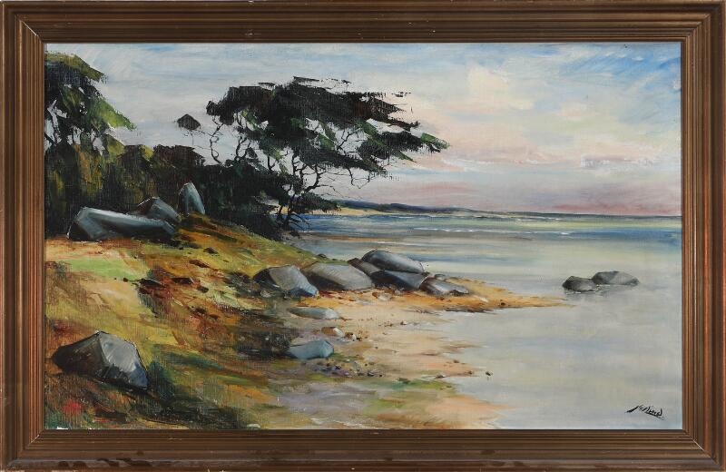 Axel Lind | Coastal scenery with big rocks | MutualArt