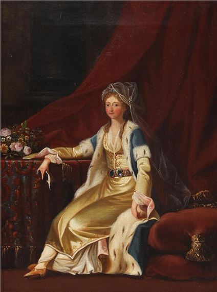 Jens Juel | Portrait of Princess Louise Augusta in a Turkish dress ...