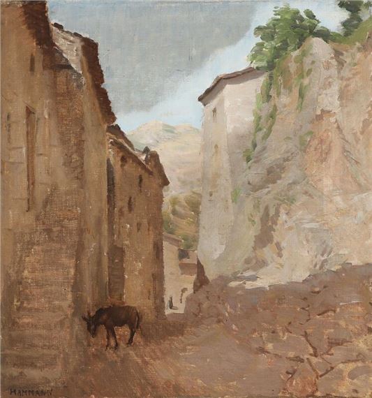 Marius Hammann | Street scene from the South | MutualArt