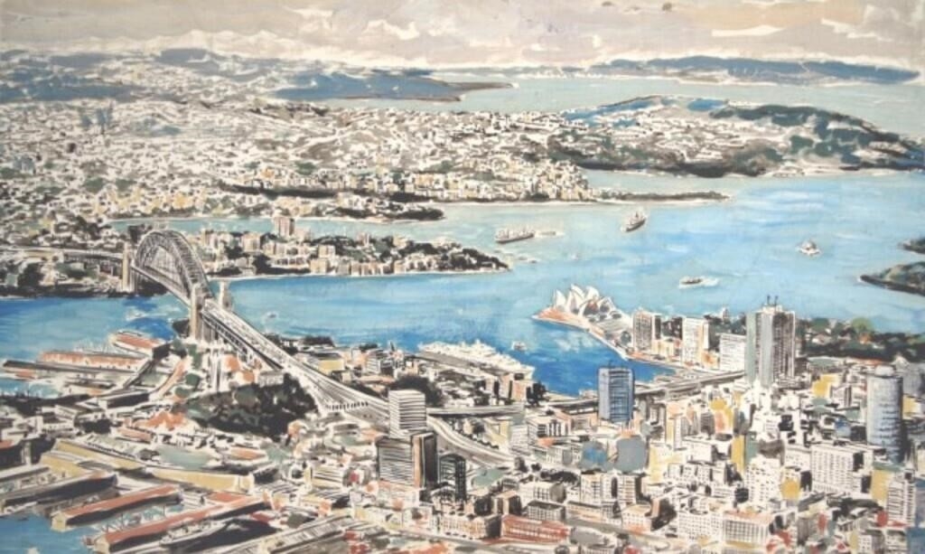 Cedric Emanuel | Aerial view of Sydney | MutualArt