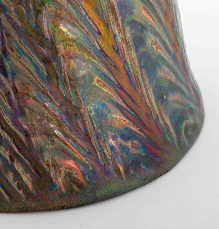 Delphin Massier | Delphin Massier Vallauris Iridescent Vase, ca 1900 ...