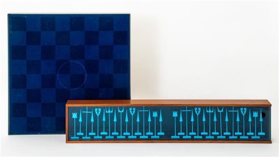 Austin Cox | Austin Cox for ALCOA Aluminum Chess Set (1962) | MutualArt