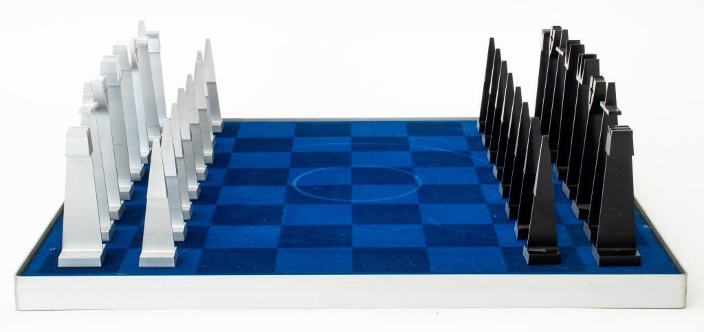 Austin Cox | Austin Cox for ALCOA Aluminum Chess Set (1962) | MutualArt