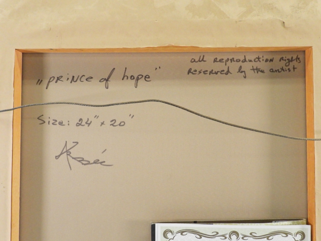 Arbe Berberyan | Arbe Abstract Boy in Blue Portrait Painting (1958 ...