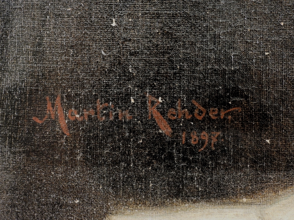 Martin Rehder | Martin Rehder Portrait of a Young Boy Painting (19th ...
