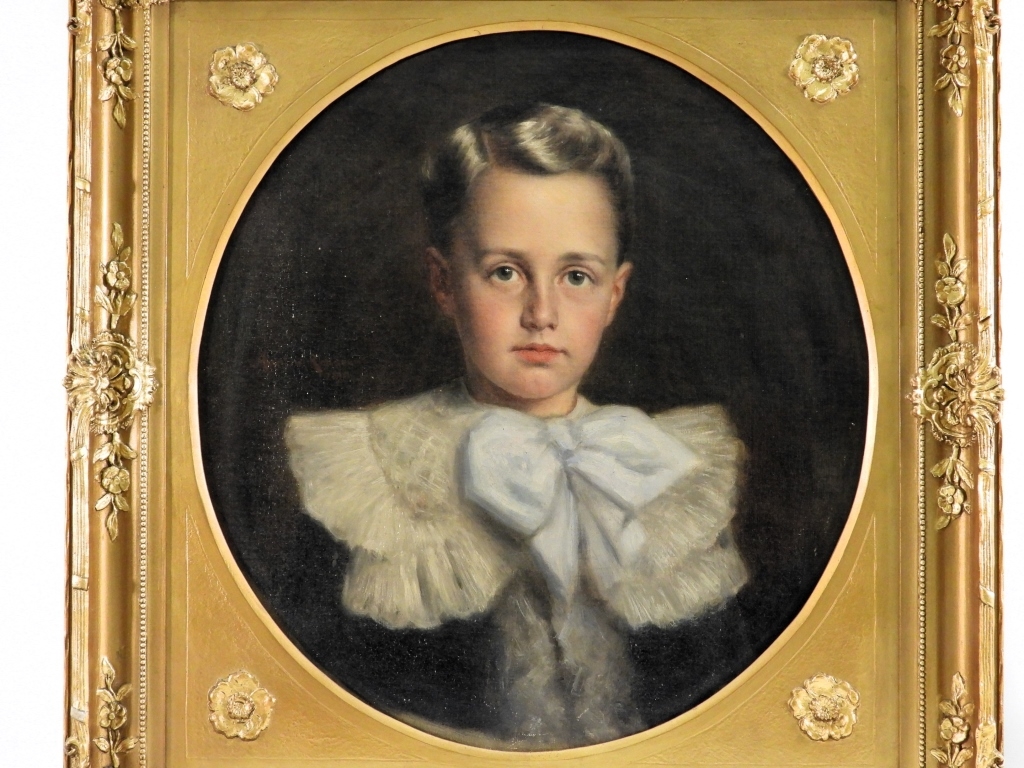 Martin Rehder | Martin Rehder Portrait of a Young Boy Painting (19th ...