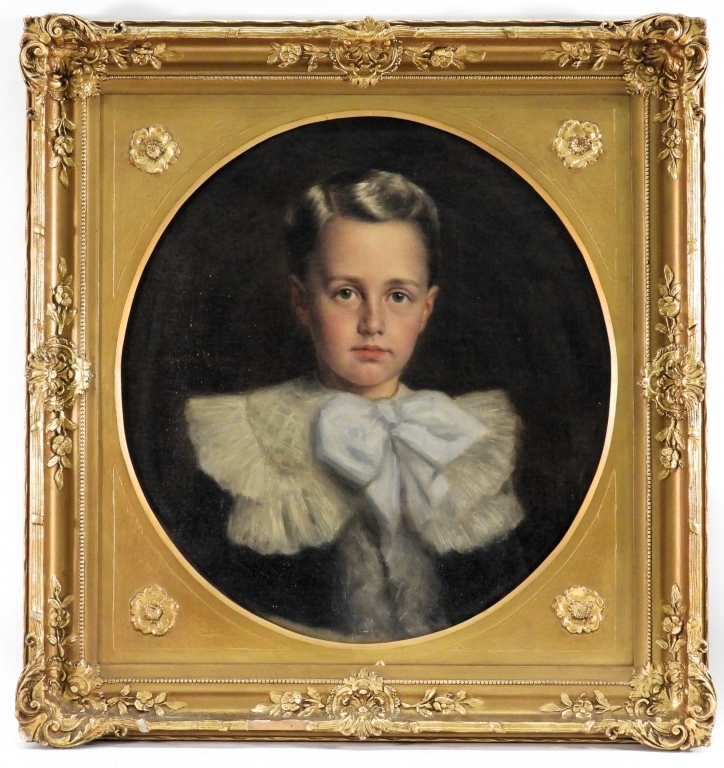 Martin Rehder | Martin Rehder Portrait of a Young Boy Painting (19th ...