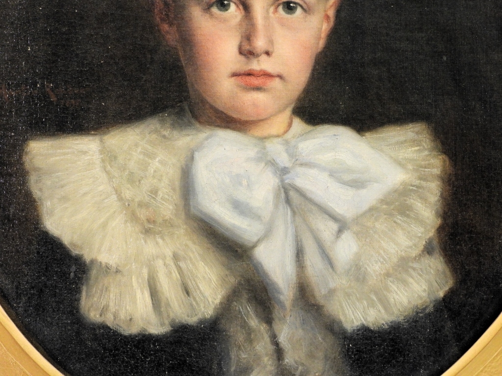 Martin Rehder | Martin Rehder Portrait of a Young Boy Painting (19th ...