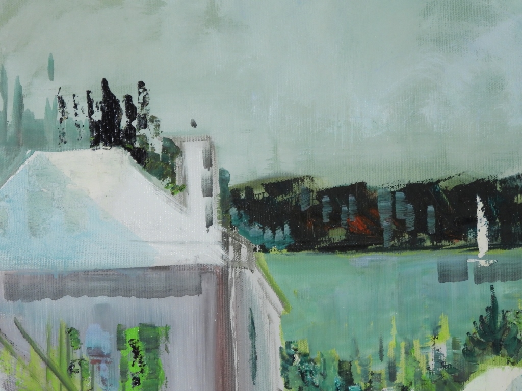 Alfred Birdsey | Alfred Birdsey Neighborhood Landscape Painting (Late ...