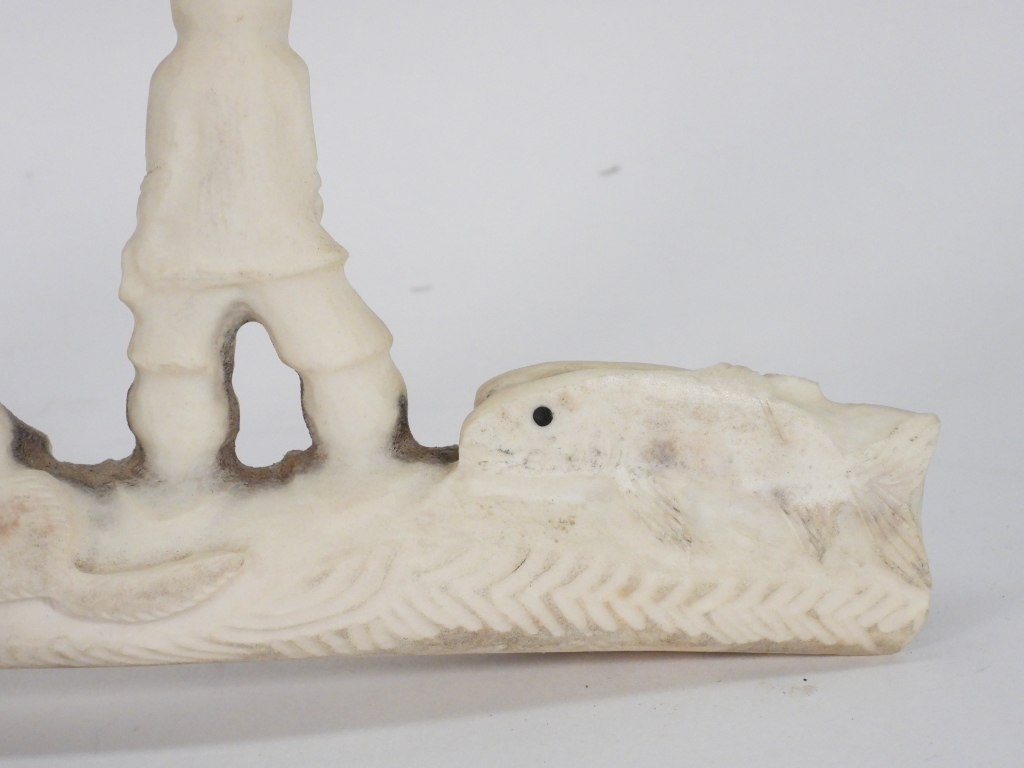 David Etook | David Etook Inuit Carved Bone Sculpture (1929) | MutualArt