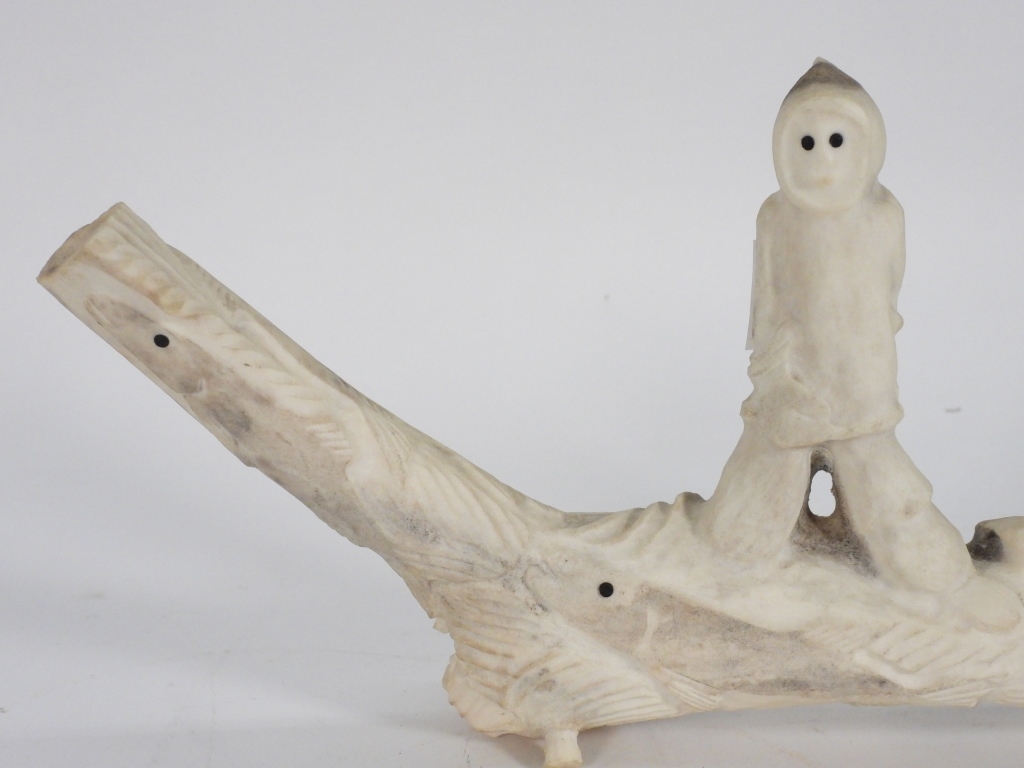 David Etook | David Etook Inuit Carved Bone Sculpture (1929) | MutualArt