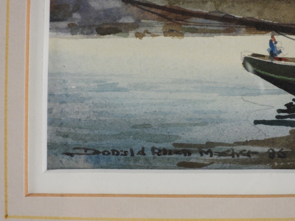 Donald Allen Mosher | Donald Allen Mosher New England Ship WC Painting ...