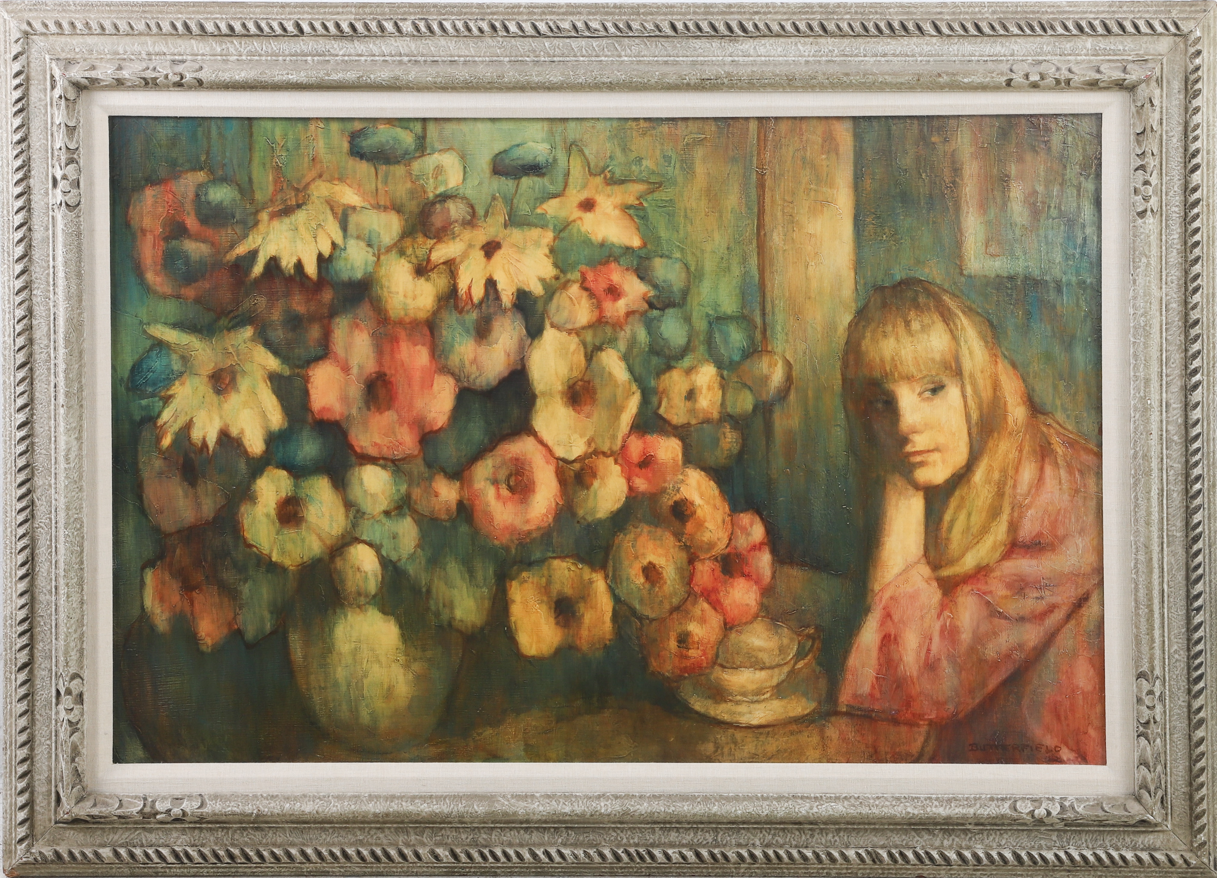 W. Cortland Butterfield | STILL LIFE WITH GIRL | MutualArt