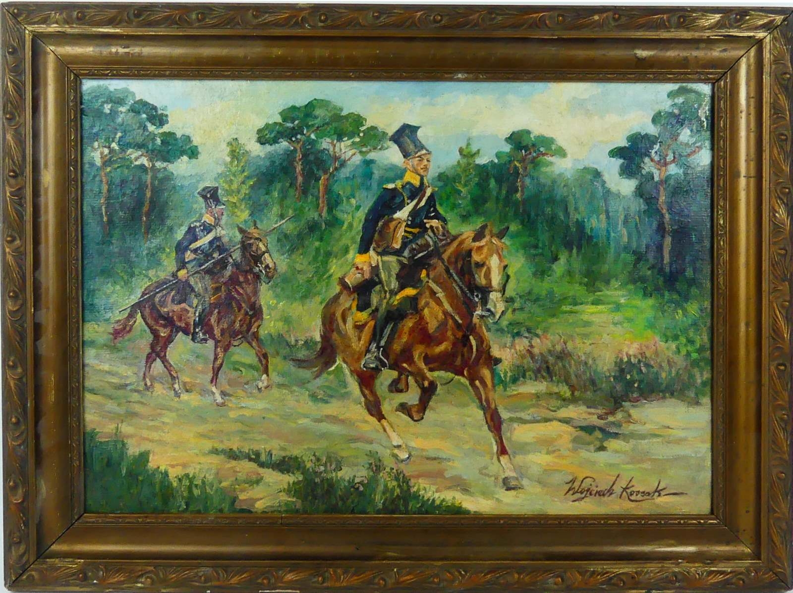 Woiciech Ritter von Kossak | oil painting on canvas depicting two ...
