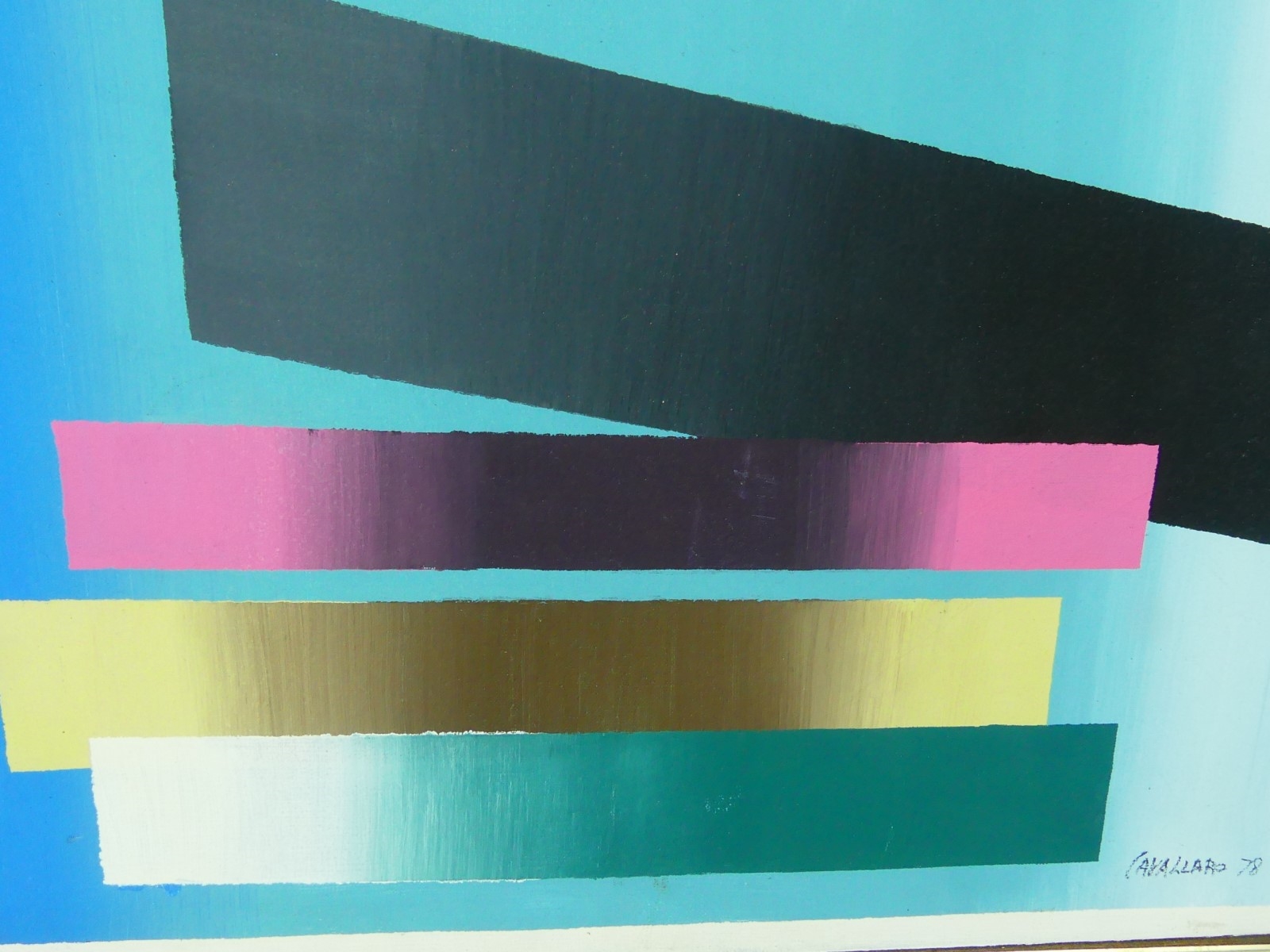 Vincent Cavallaro | abstract geometric oil painting on canvas (1978 ...