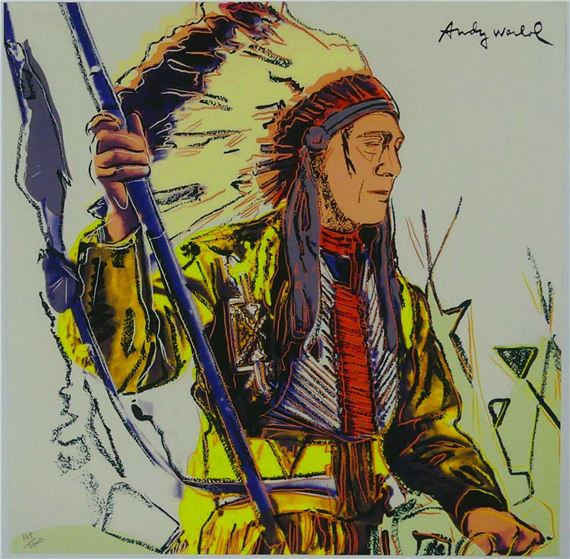 Andy Warhol | WAR BONNET INDIAN | MutualArt