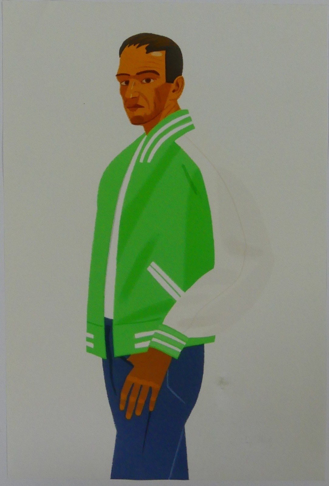 Alex Katz | Beach Scene, Yellow Flower | MutualArt