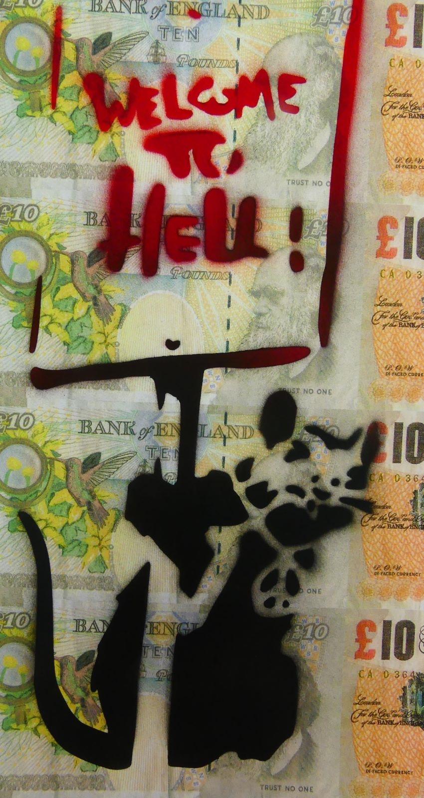 Banksy | Banksy 'Di-faced Tenner' offset lithograph on paper depicting ...