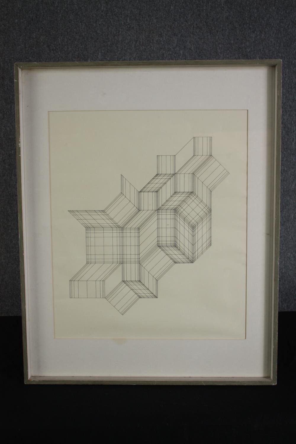 Brian Goodridge | A 1960's geometric drawing. Signed 'Brian Goodridge ...