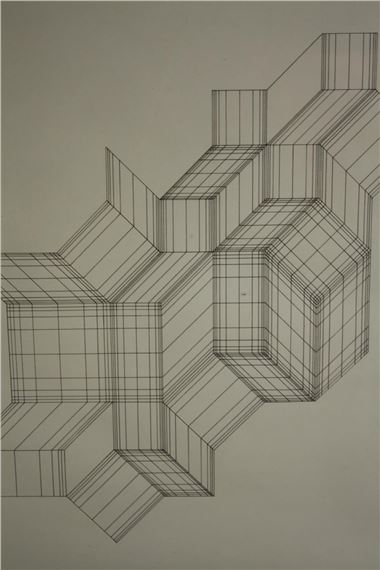 Brian Goodridge | A 1960's geometric drawing. Signed 'Brian Goodridge ...