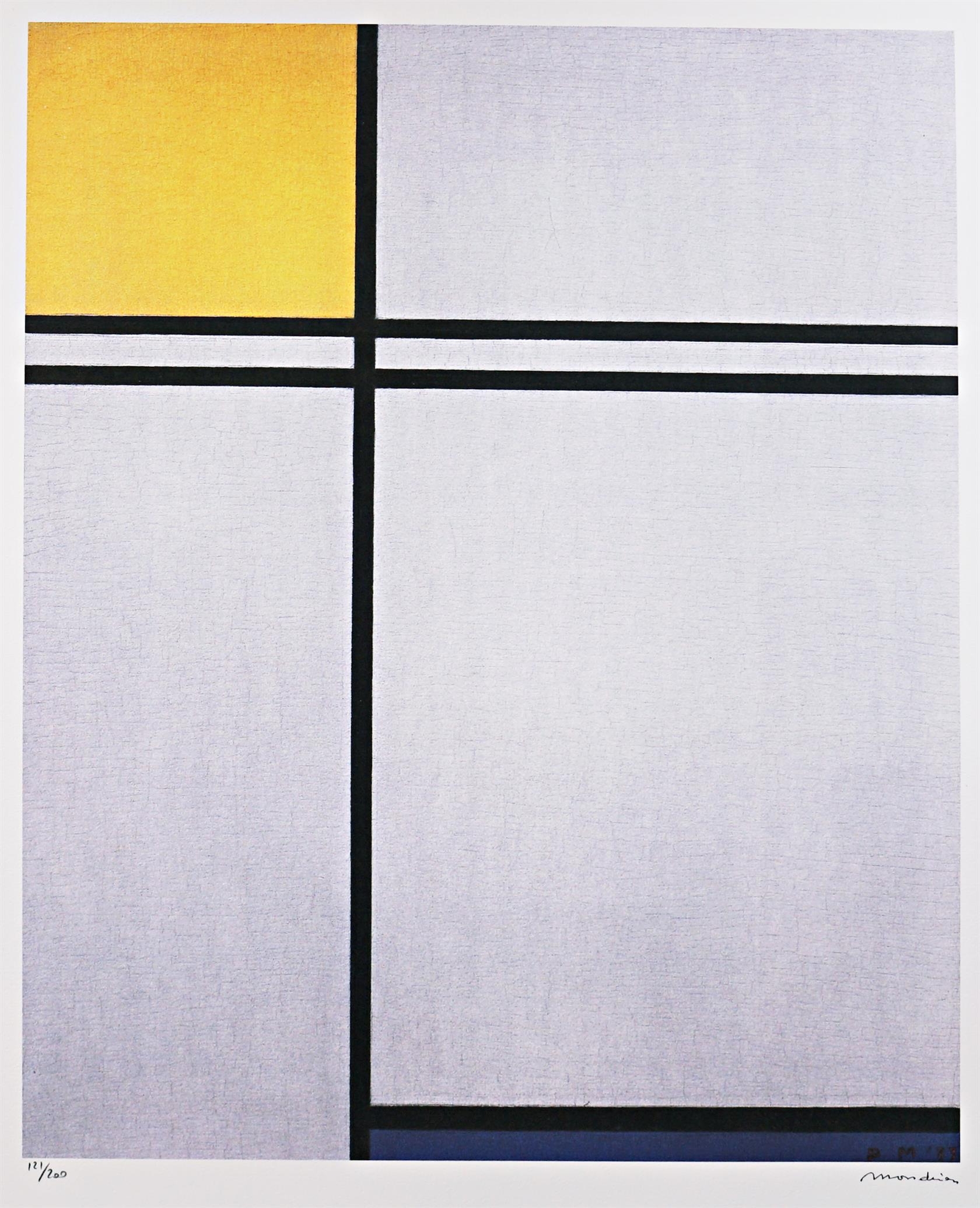 Piet Mondrian | Study I for Broadway Boogie Woogie (recto); Sketch for ...