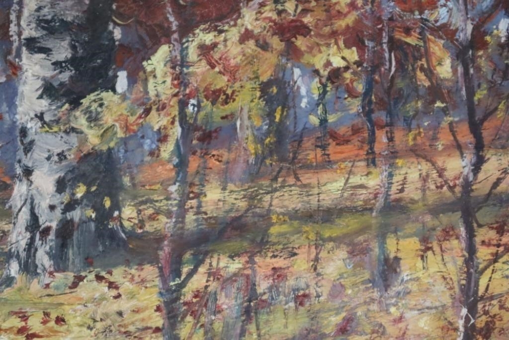 Walter Eyden | Walter Eyden Fall Landscape Oil On Canvas | MutualArt