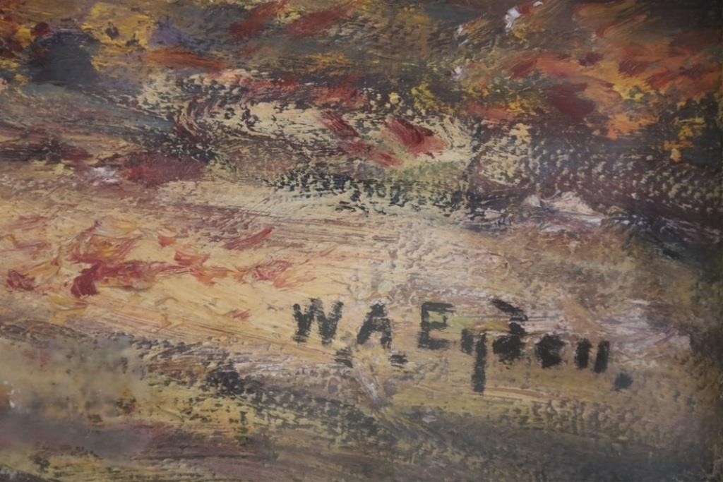 Walter Eyden | Walter Eyden Fall Landscape Oil On Canvas | MutualArt