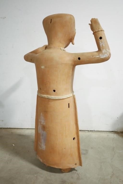 Brigido Lara | Brigido Lara Life-Size Aztec Terracotta Figure | MutualArt