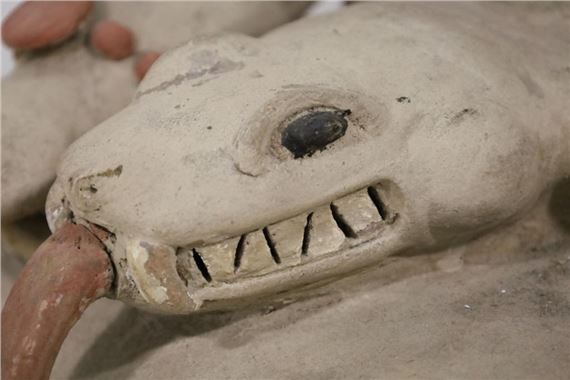 Brigido Lara | Brigido Lara Cihuateteo Aztec Terracotta Figure (1990 ...