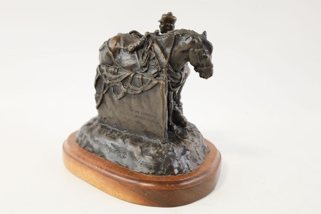 Herb Mignery | Herb Mignery Horse & Rider Ltd Ed Bronze Sculpture (1986 ...
