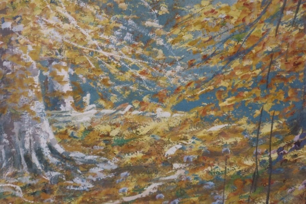 Walter Eyden | Walter Eyden Fall Landscape Gouache On Paper | MutualArt