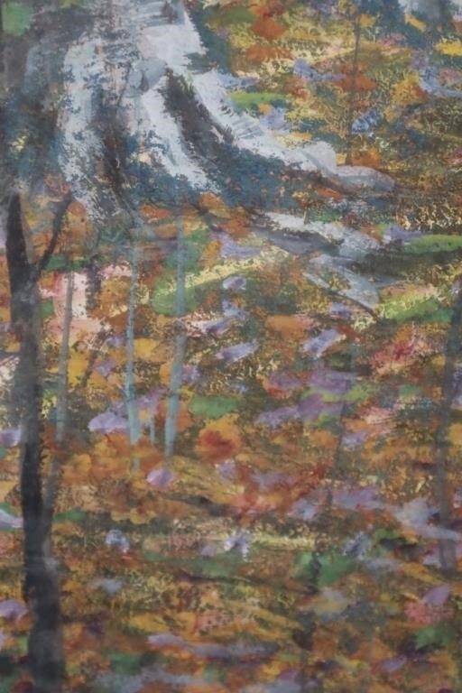 Walter Eyden | Walter Eyden Fall Landscape Gouache On Paper | MutualArt