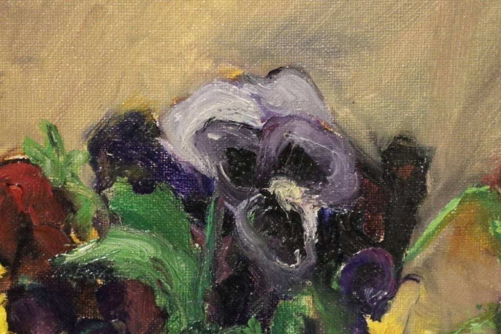 J. Johnson | Johnson Floral Still Life Oil On Board (1933) | MutualArt