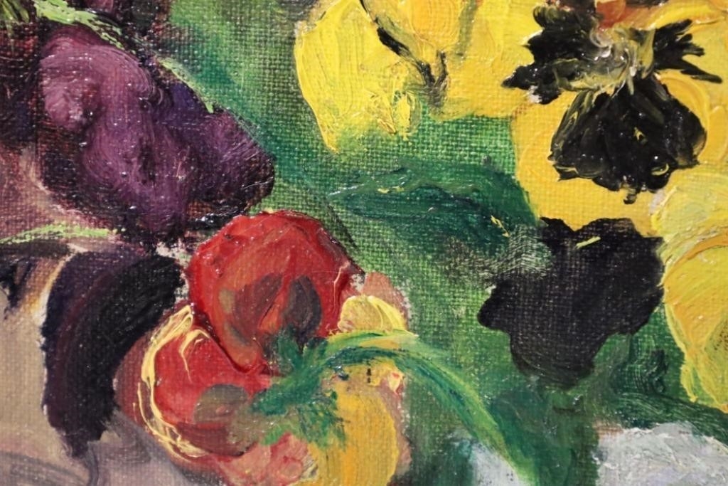 J. Johnson | Johnson Floral Still Life Oil On Board (1933) | MutualArt